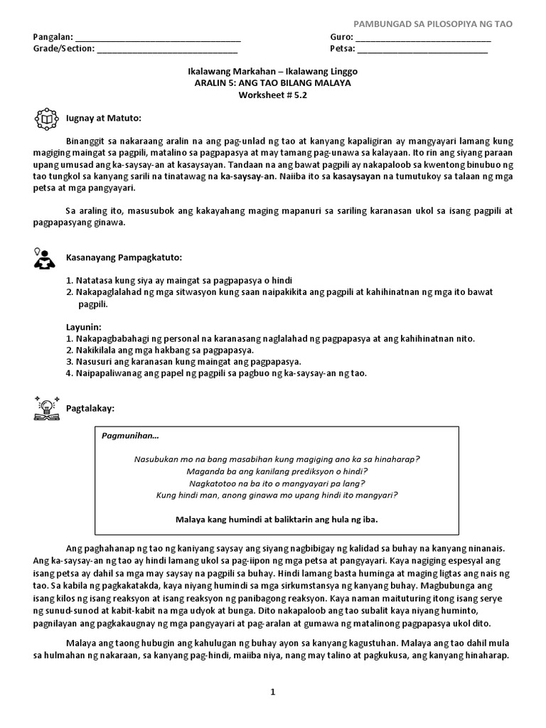 Philo - Q2 - Week 2 | PDF