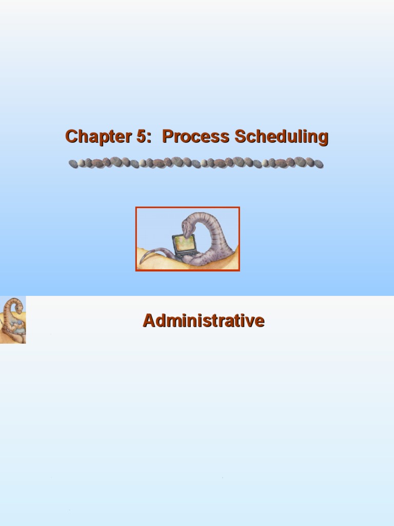 Chapter 5: Process Scheduling | PDF | Scheduling (Computing) | Process (Computing)