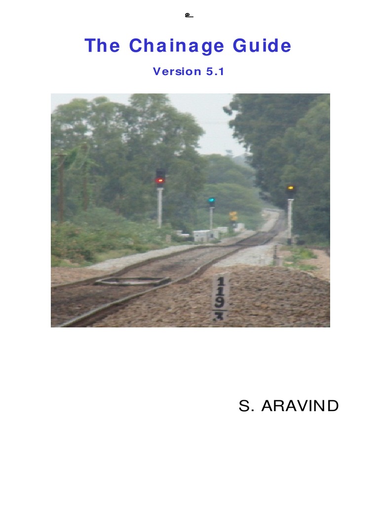 Chainage 5.1 by S Aravind | PDF | Rail Transport