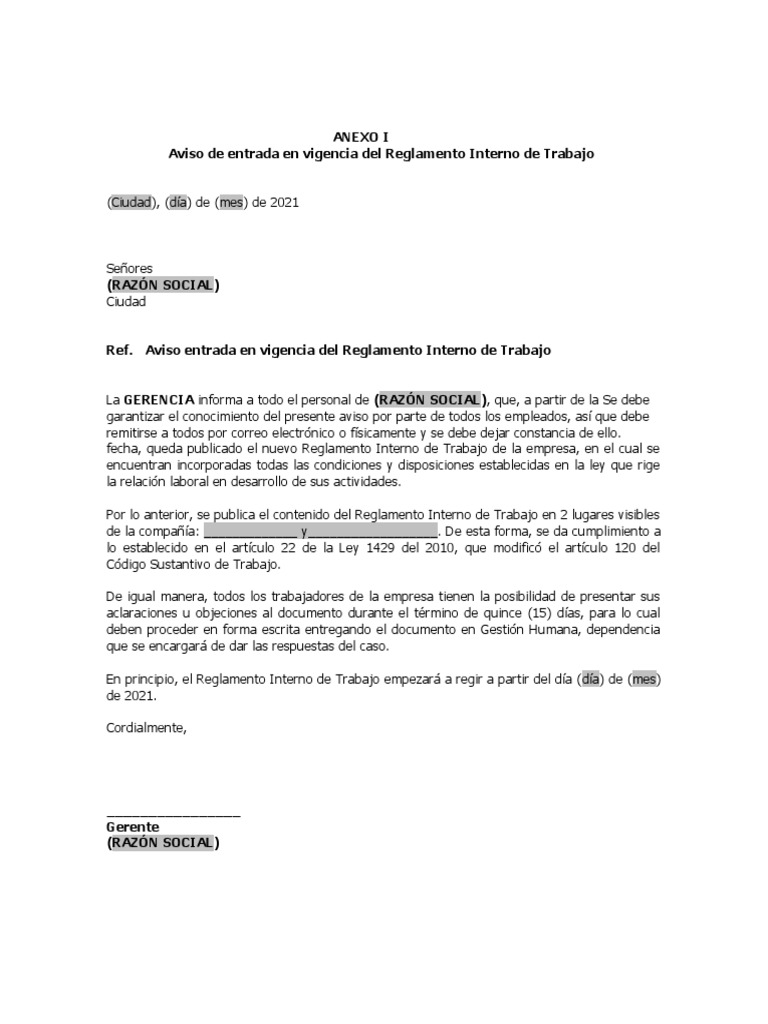 Modelo AVISOS | PDF