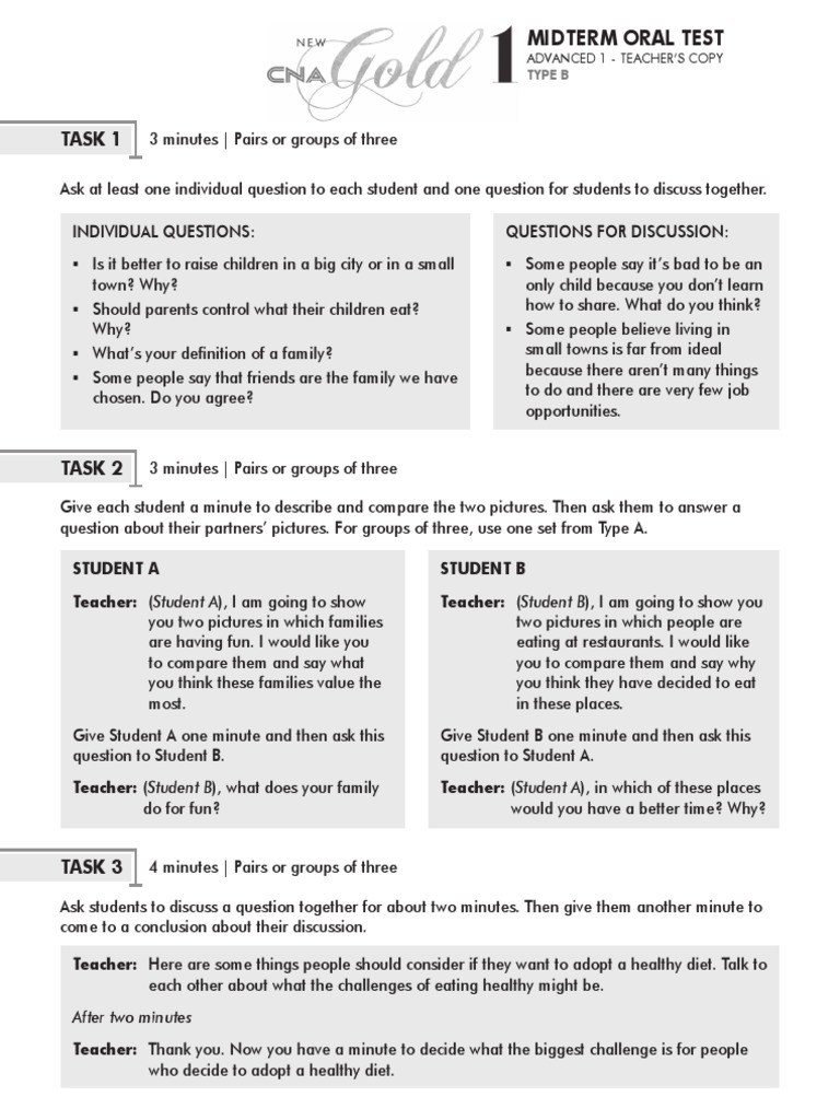 Advanced 1 - English Exam | PDF | Psychology | Test (Assessment)