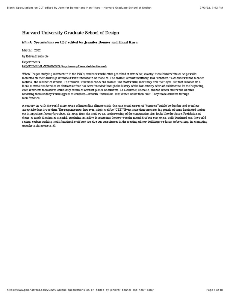 Blank: Speculations On CLT Edited by Jennifer Bonner and Hanif Kara ...