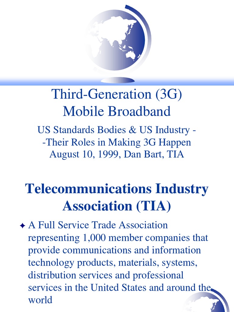 Third-Generation (3G) Mobile Broadband | PDF | 3 G | 3 Gpp