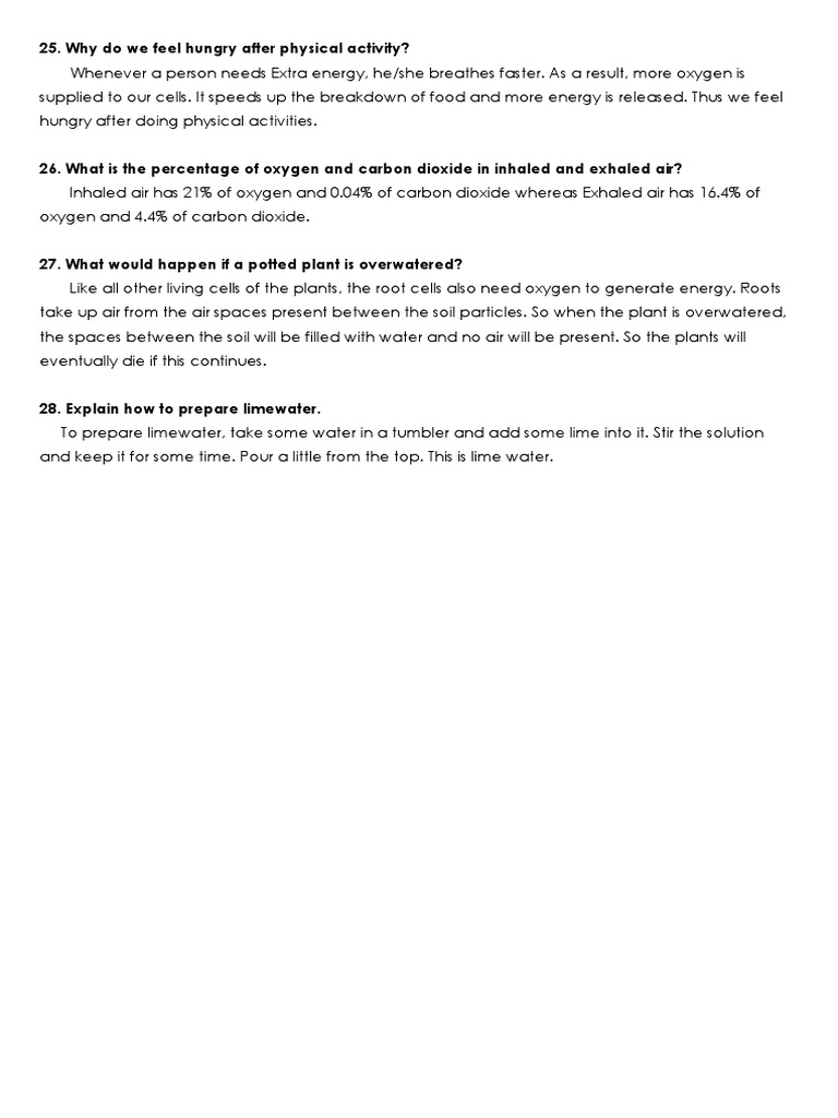 Science Revision Paper 1.3 | PDF | Wellness