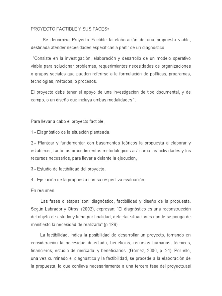 PROYECTO FACTIBLE Com. Humberto Lugo | PDF | Diseño | Evaluación