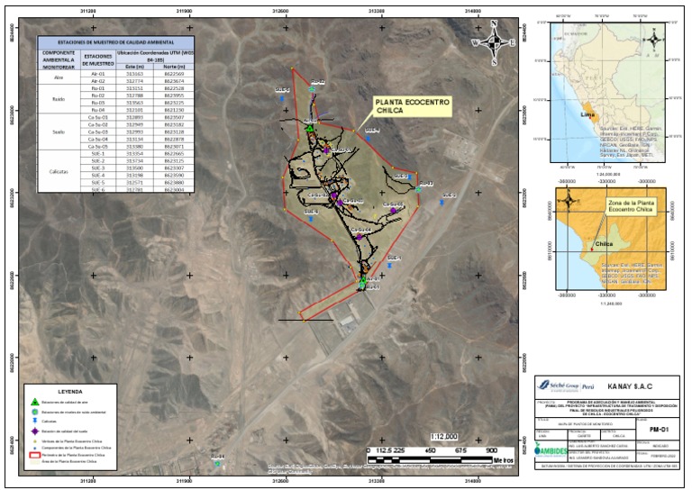 Mapa de Puntos de Monitoreo | PDF | Datos geográficos e información | Geodesia