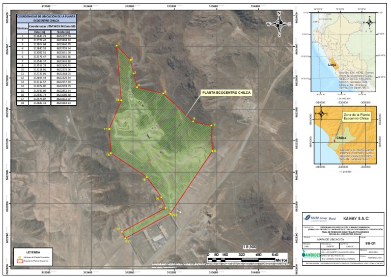 Mapa de Ubicación de La Planta Ecocentro Chilca | PDF | Ciencias de la ...