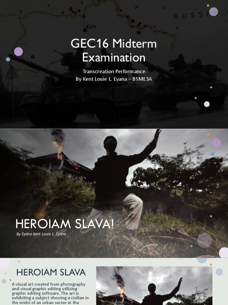 GEC16 Midterm Examination: Transcreation Performance by Kent Louie L. Eyana - BSME3A | PDF