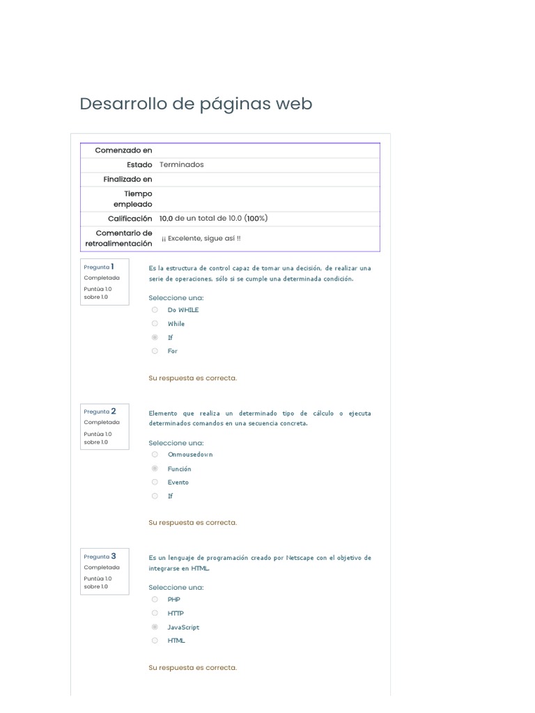 Modalidad de Exámenes - Semana 4 - Revisión Del Intento | PDF | Script ...