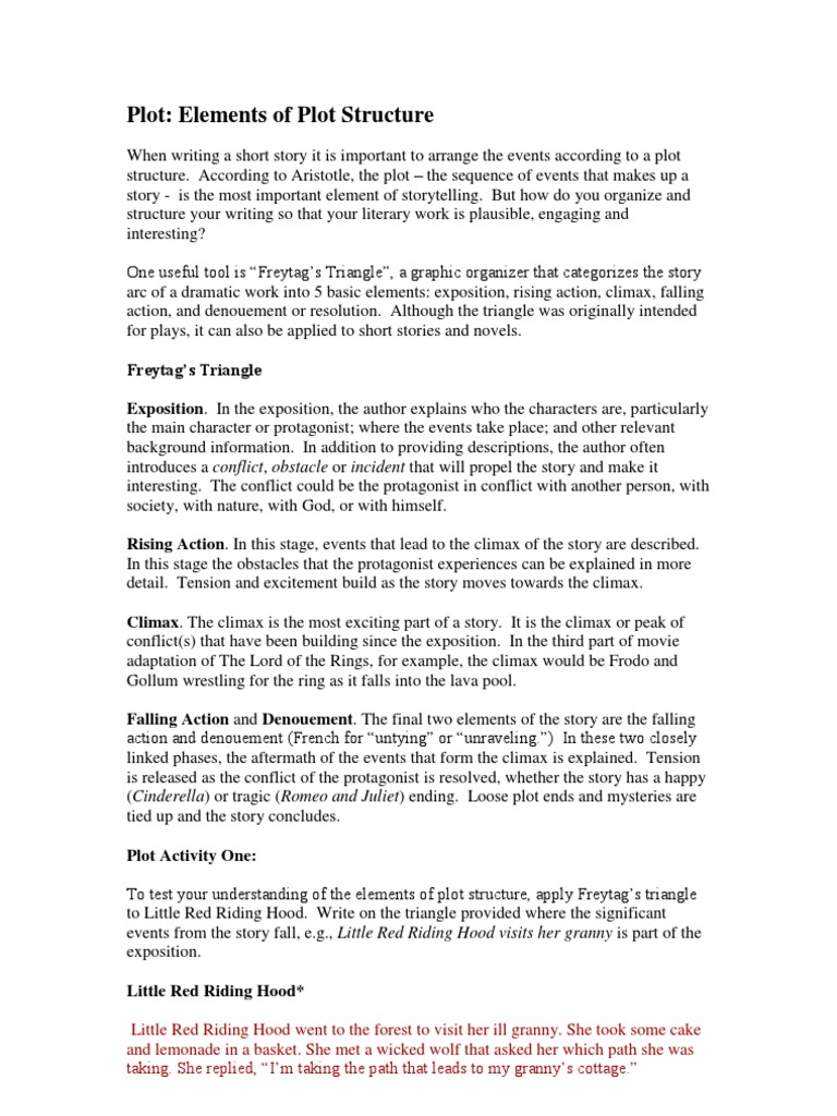 Plot - Elements of Plot Structure | PDF | Plot (Narrative) | Entertainment