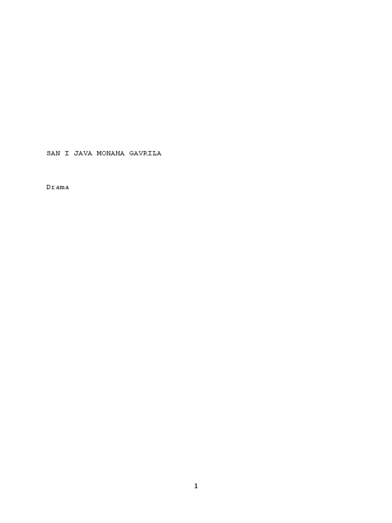 San I Java Monaha Gavrila | PDF