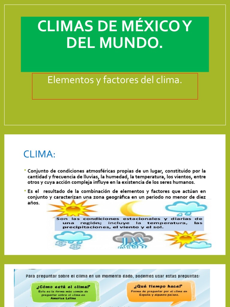 Climas de México y Del Mundo | PDF