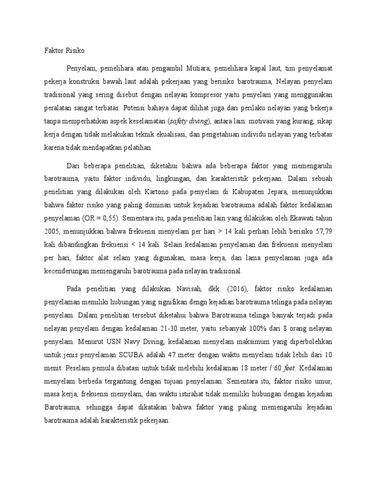 Faktor Risiko | PDF | Griya & Taman | Kesehatan Holistik