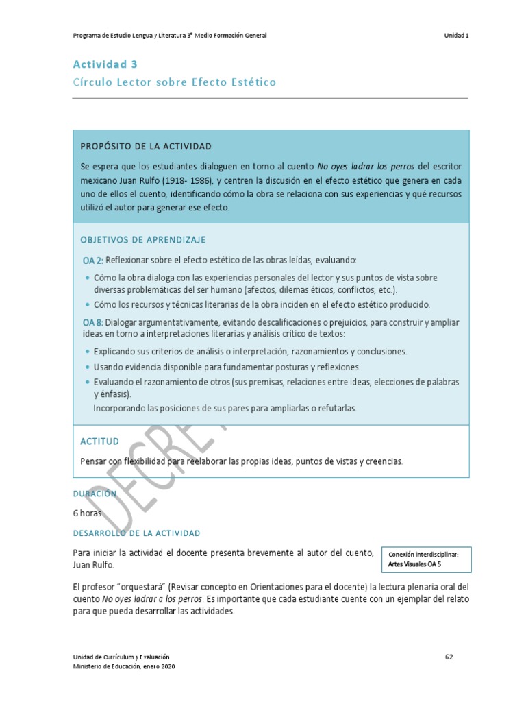 Actividad No Oyes Ladrar Los Perrros | PDF | Maestros | Cuentos