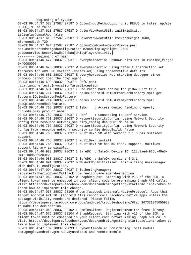 Android Logcat Debugging Report | PDF | Software Development Kit | Component Object Model
