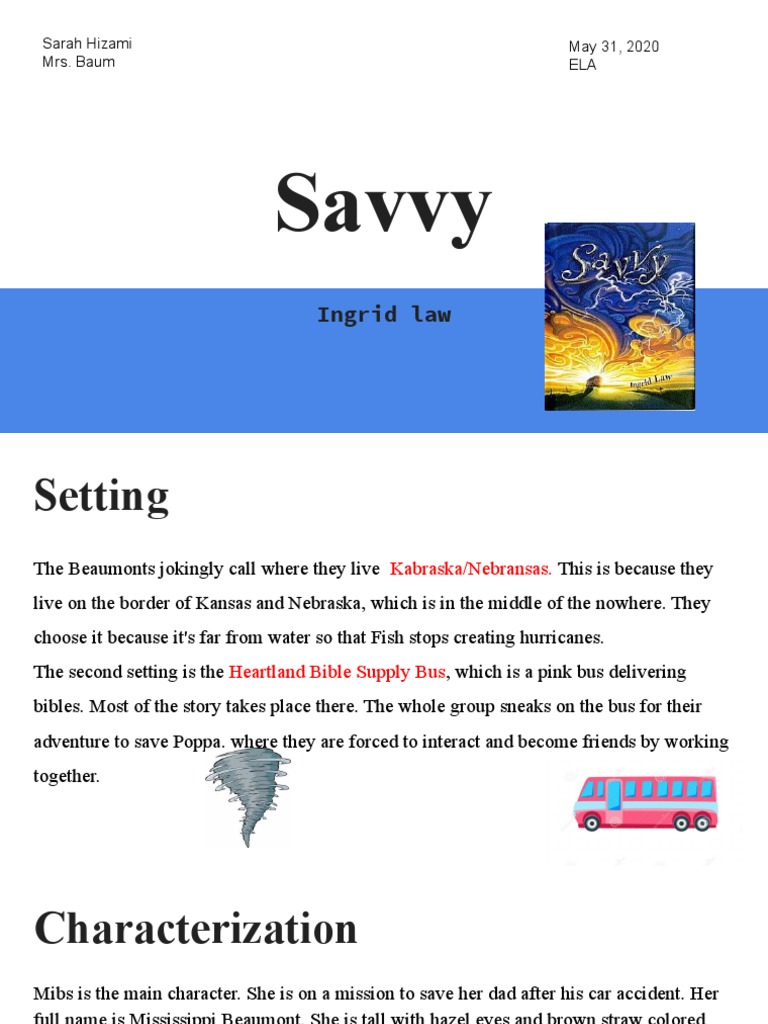 Savvy: Ingrid Law | PDF