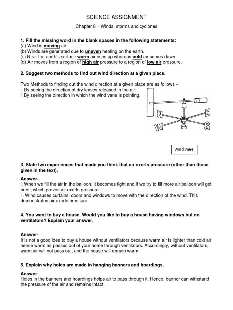 Wind Storm and Cyclones Assignment | PDF | Wound | Cyclone