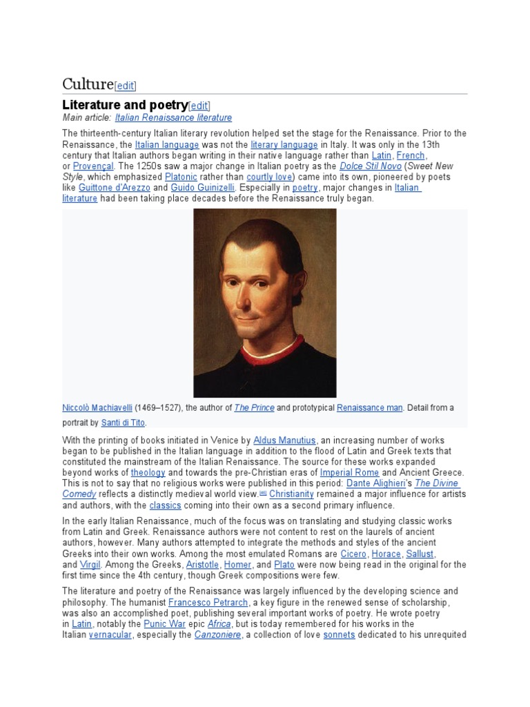 Culture Italian Time | Download Free PDF | Italian Renaissance | Science