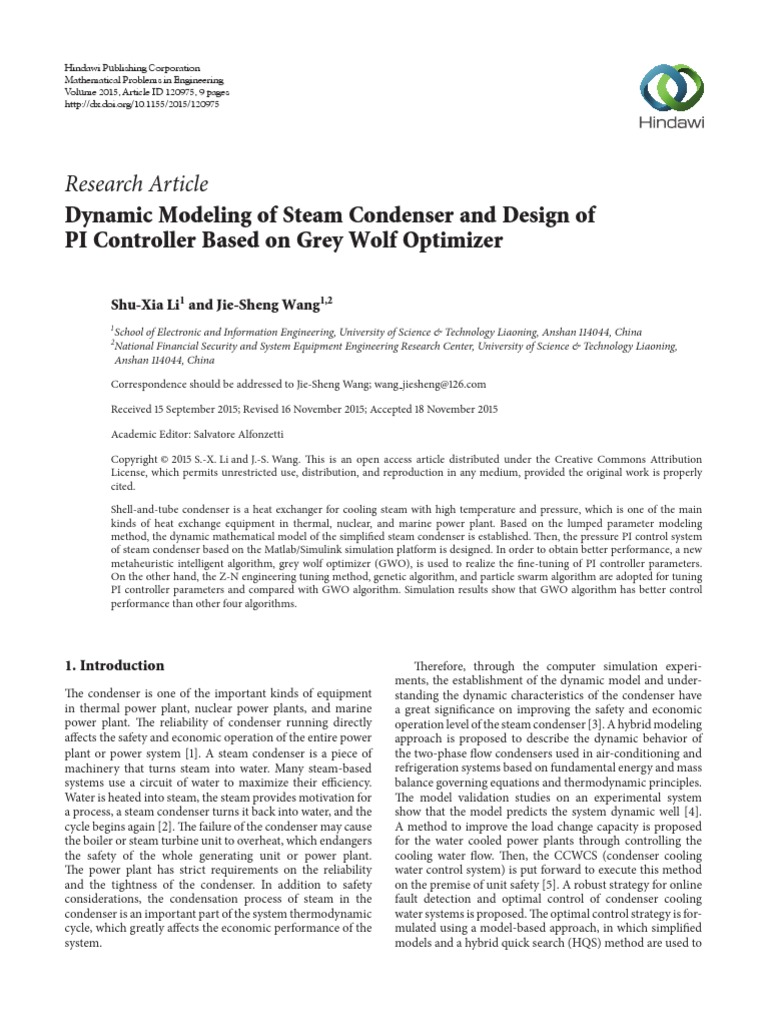 Dynamic Model of Condenser | PDF | Heat Exchanger | Enthalpy