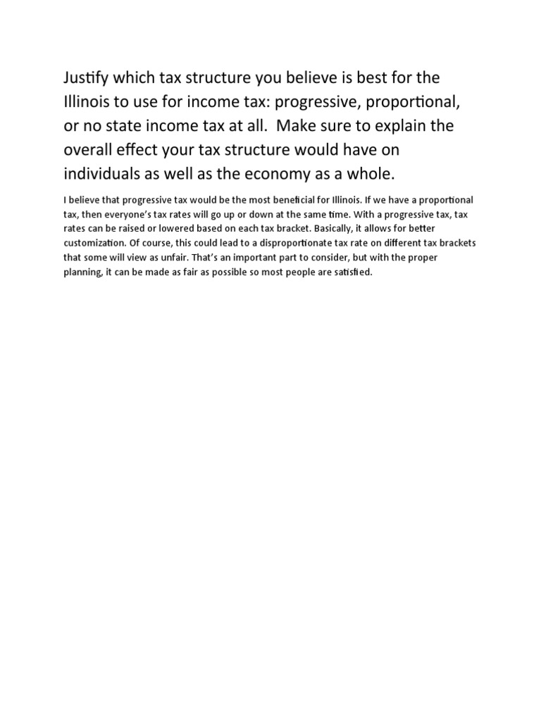 Tax Structure Writing Prompt | PDF | Business