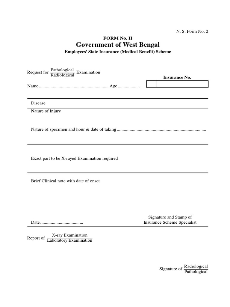 Request for Medical Examination Form | PDF