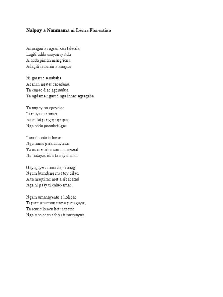 Nalpay A Namnama | PDF