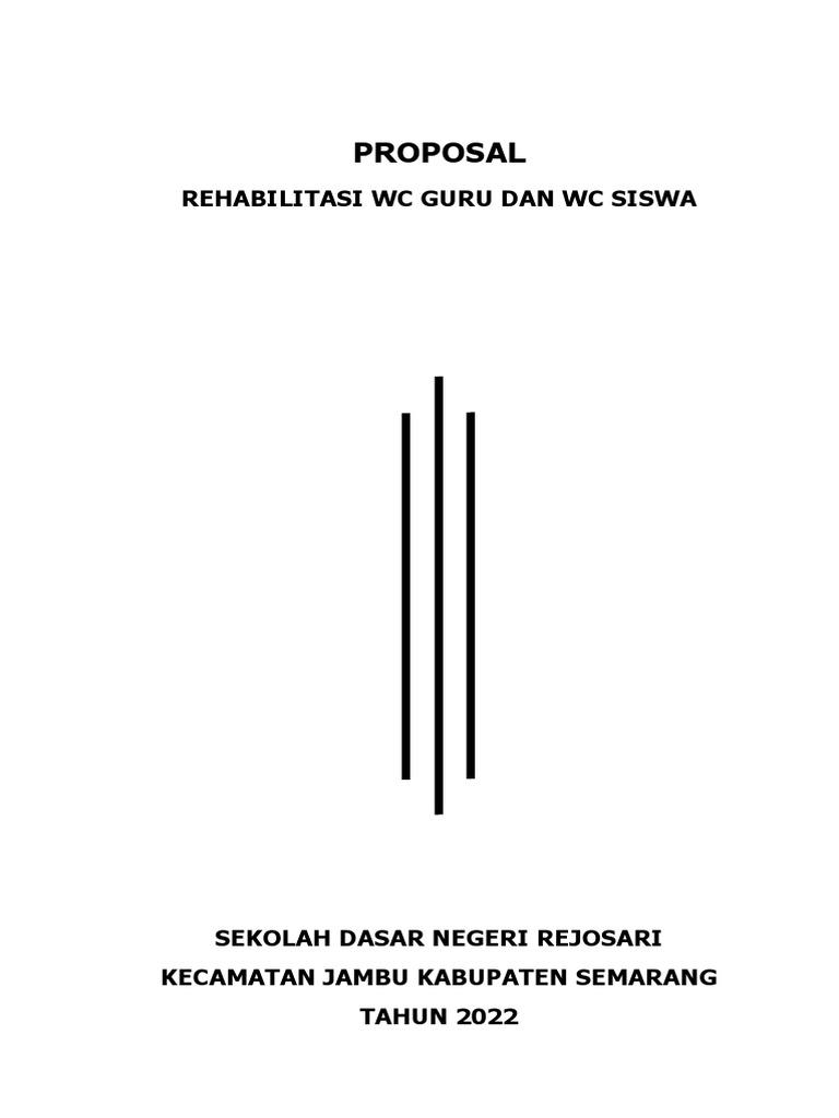 Proposal Pembangunan Jamban Sanitasi SDN 02 Simpang Tiga 2019 | PDF ...