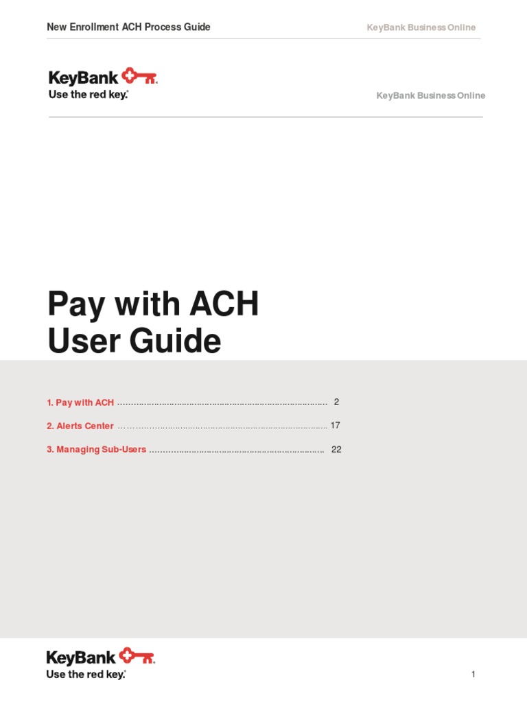 Pay With Ach User Guide Pdf Payments Icon Computing