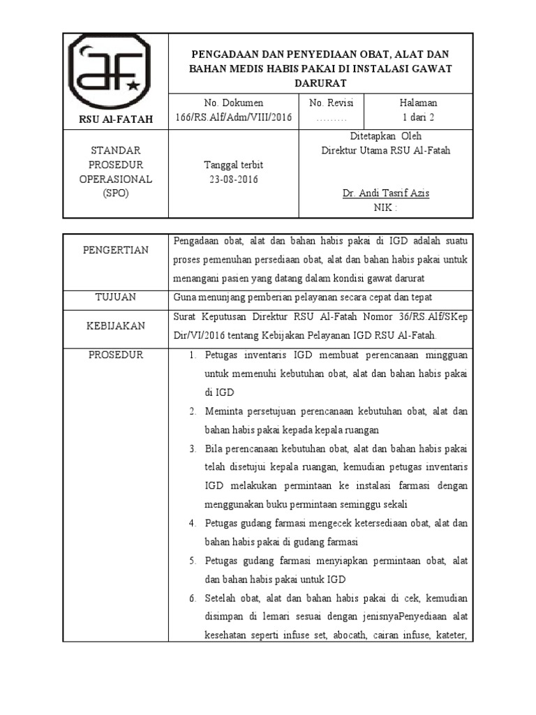 Pengadaan Obat Dan BHP | PDF