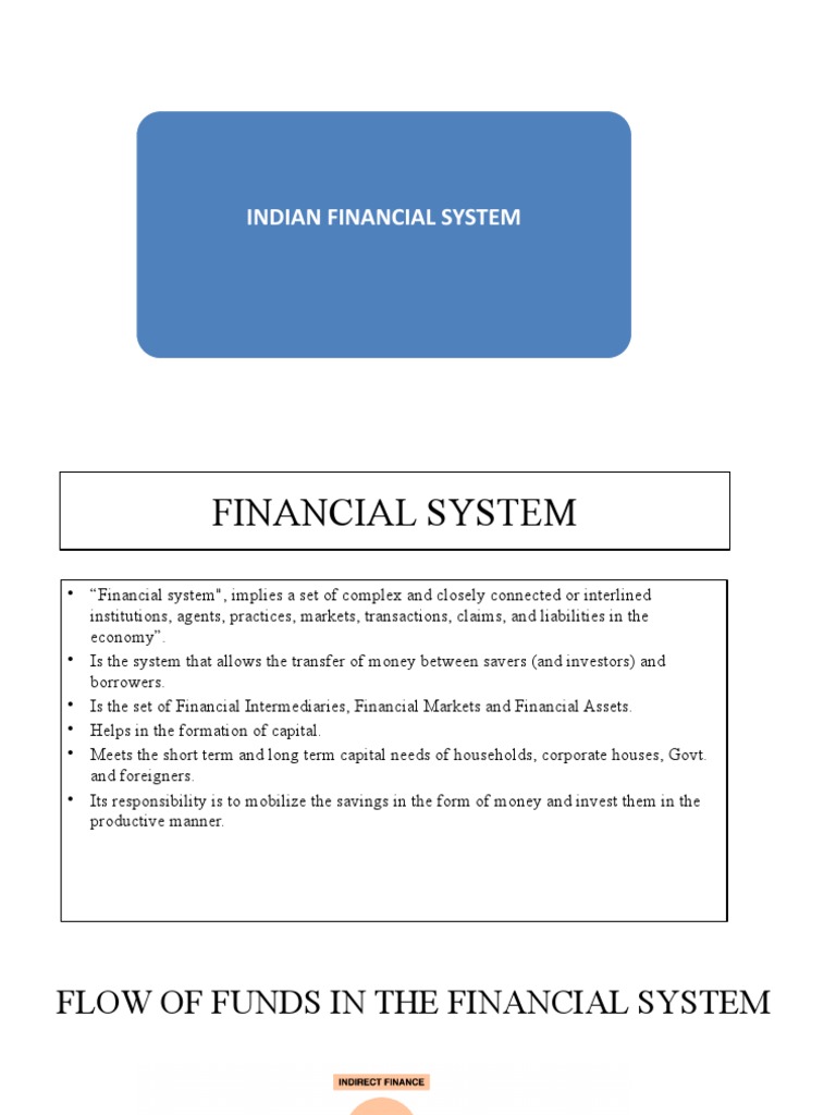 C-PPT-Indian Financial System | PDF | Investing | Securities (Finance)