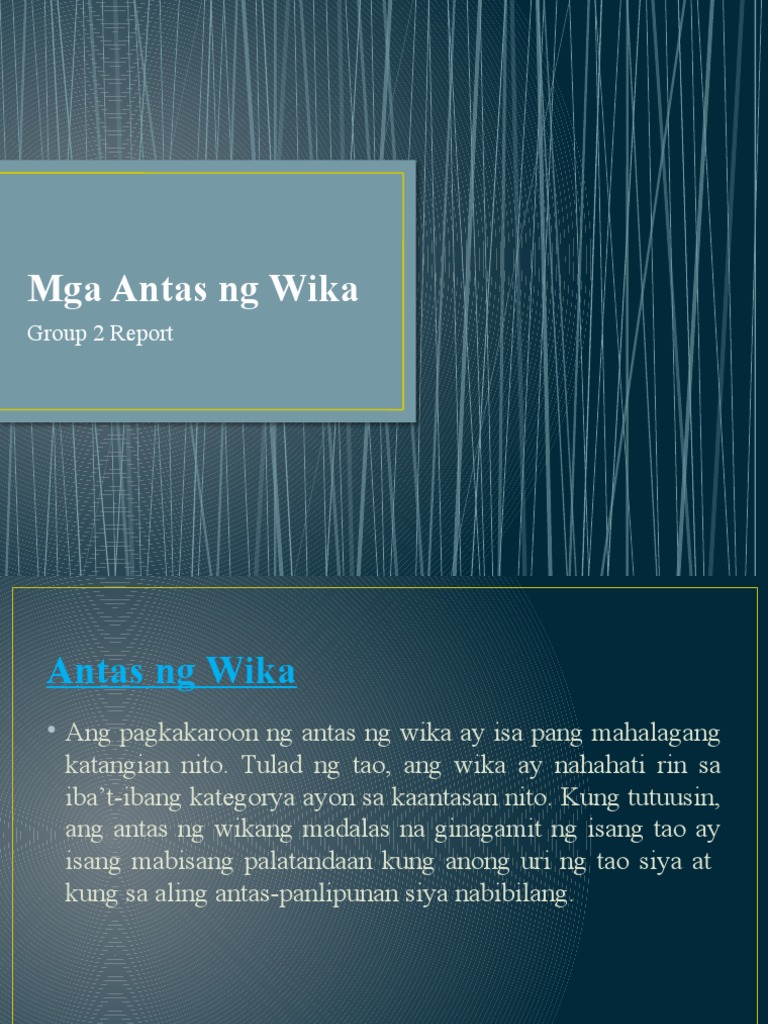 Mga Antas NG Wika | PDF