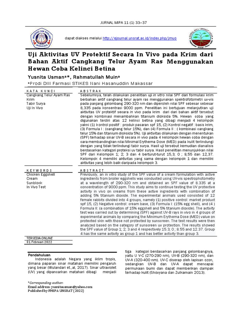 Jurnal Publikasi | PDF | Sains & Matematika