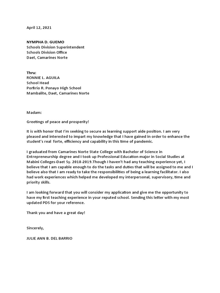 Letter of Intent | PDF