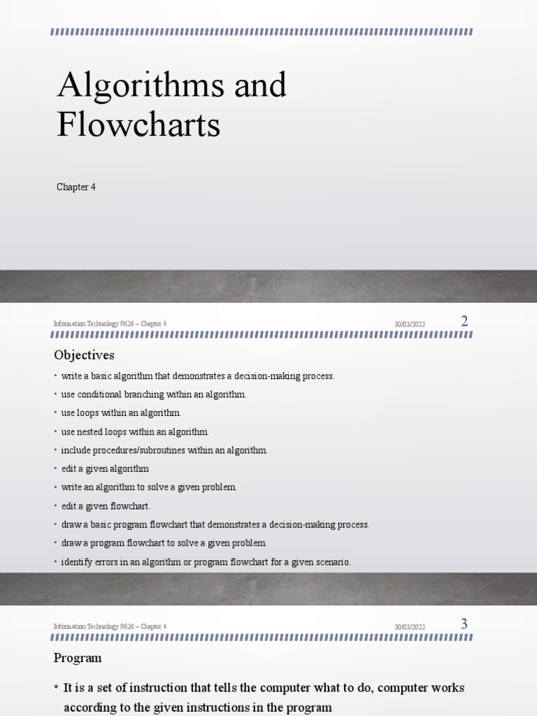 Algorithms and Flowcharts | PDF | Algorithms | Computer Programming