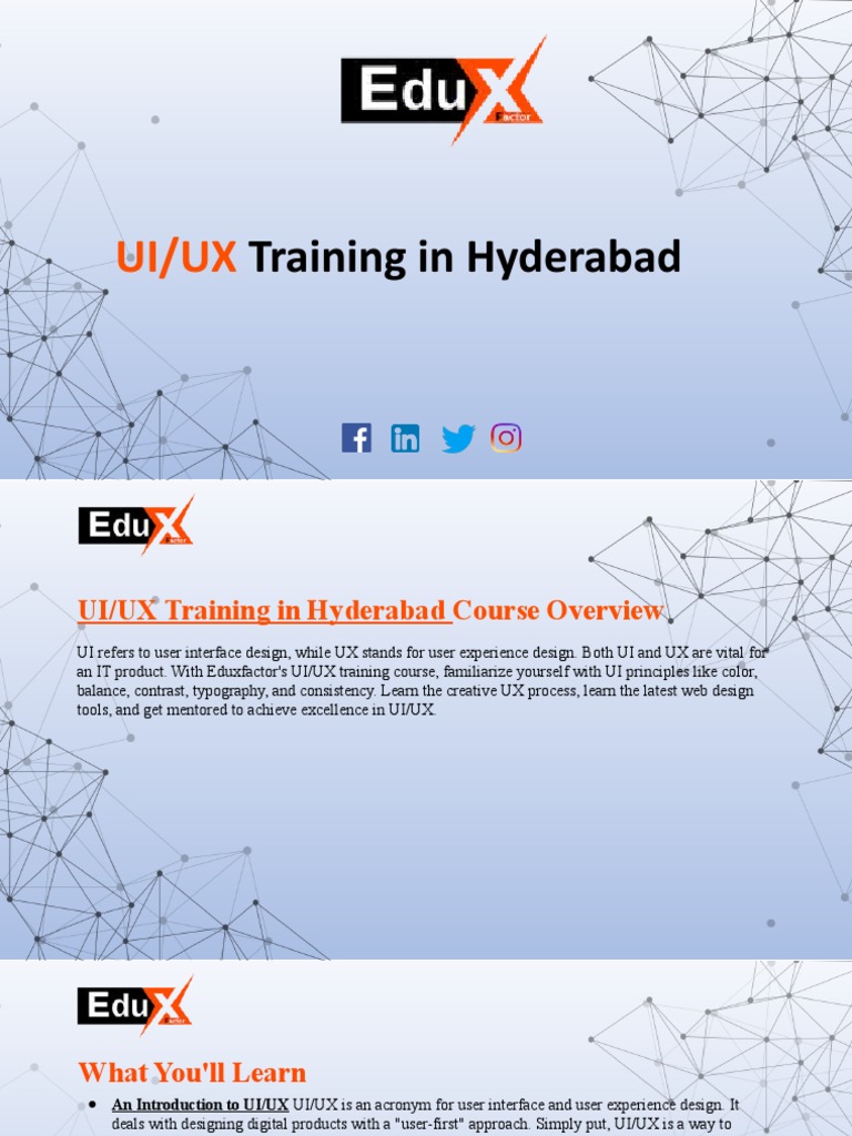 UI - UX Training in Hyd | PDF | User Interface | Usability