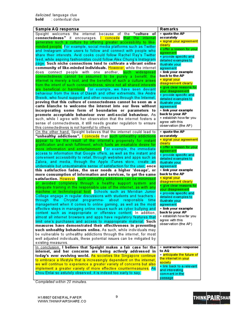 TPS GP Gce2014 Paper 2 Answers (Aq Sample) | Download Free PDF ...