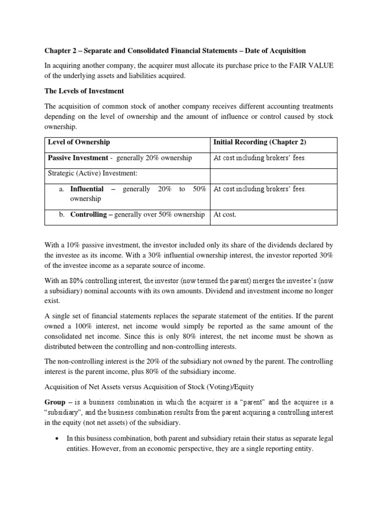 Document 143 | PDF | Consolidation (Business) | Goodwill (Accounting)