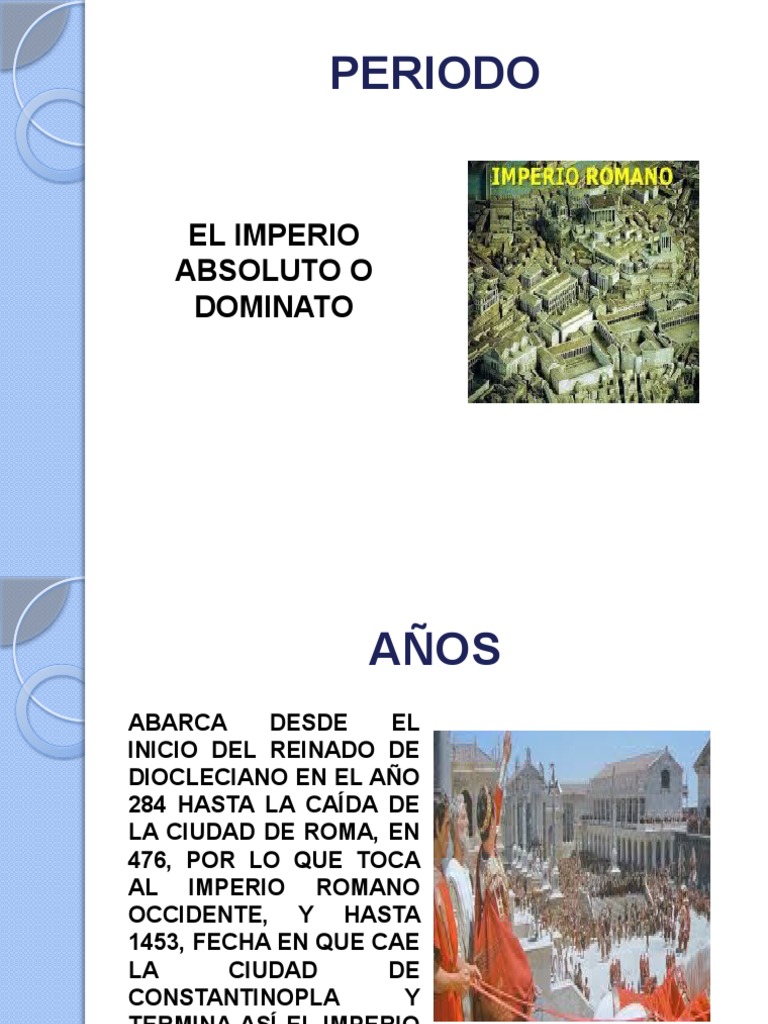 El Imperio Absoluto: Organización política y social del Imperio Romano ...