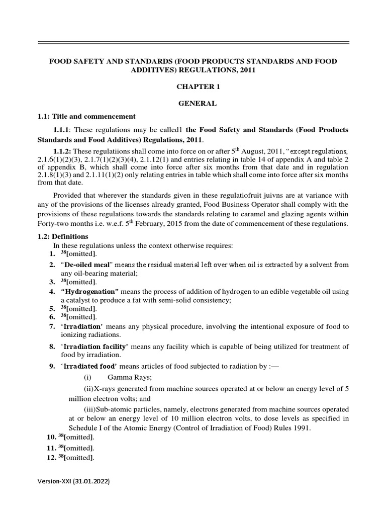 Compendium Food Additives Regulations 31-01-2022 | PDF | Milk ...