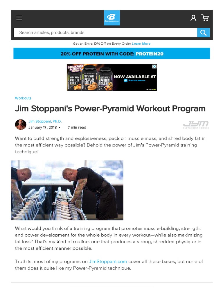 Jim Stoppani's Power-Pyramid Workout Program232625 | PDF | Weight ...