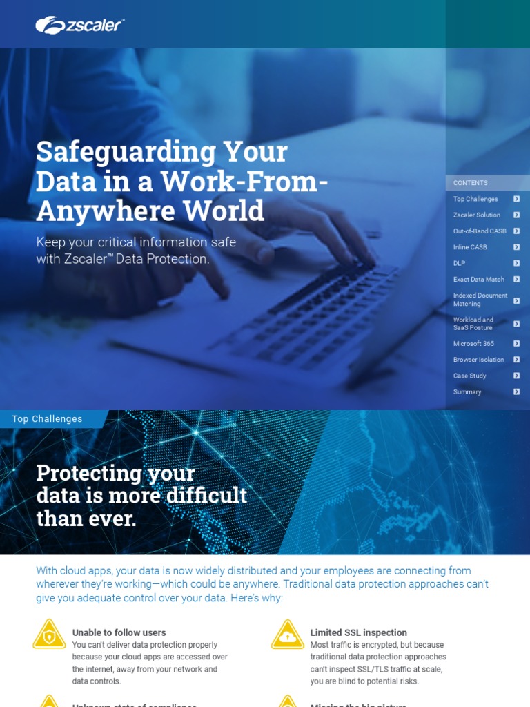 Zscaler Data Protection | PDF | Cloud Computing | Software As A Service