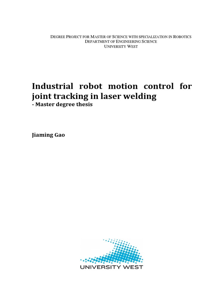 Industrial Robot Motion Control | PDF | Construction | Welding