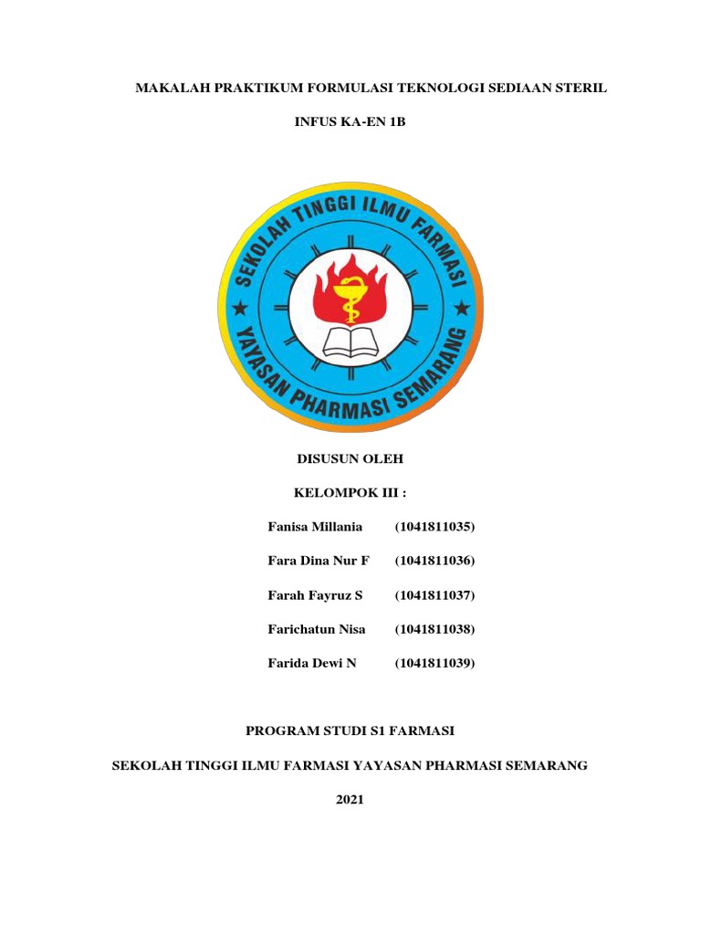 Makalah Infus Ka-En 1B Kel 3 - H | PDF