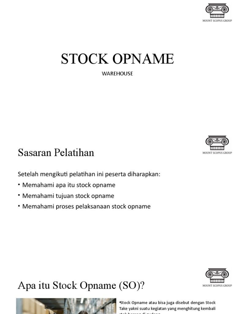 Stock Opname | PDF