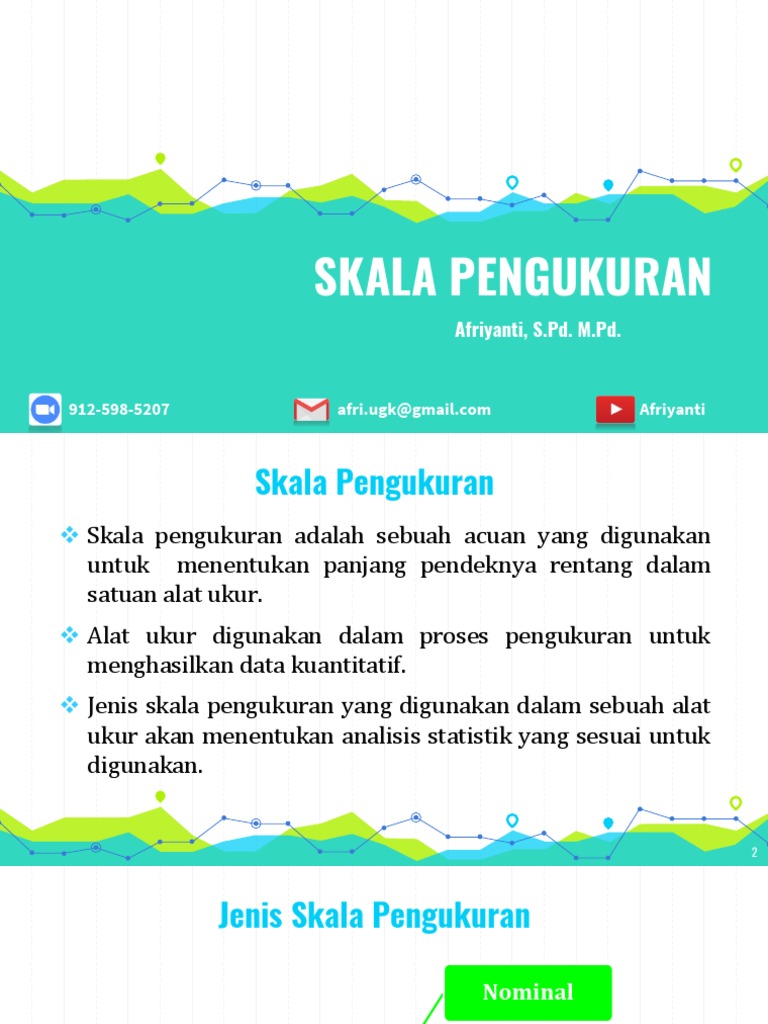 Jenis-Jenis Skala Pengukuran Data | PDF | Pengembangan Diri