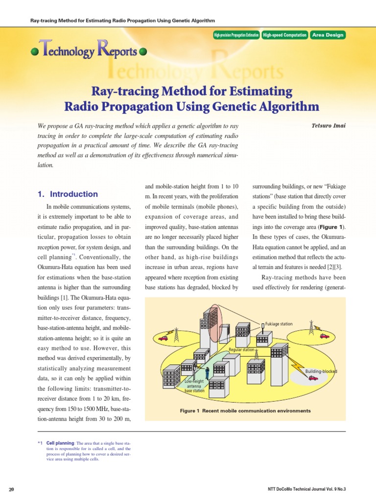 Ray Tracing - Technical Report | PDF | Genetic Algorithm | Radio