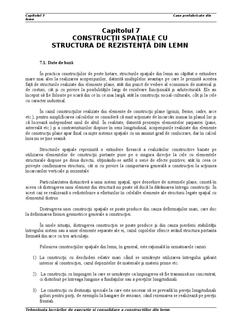 Capitolul 7 - Structuri Spatiale | PDF