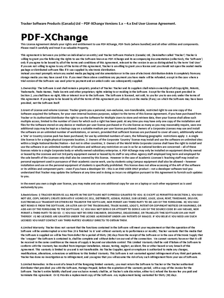 Pdf-Xchange: Tracker Software Products (Canada) LTD - Pdf-Xchange ...