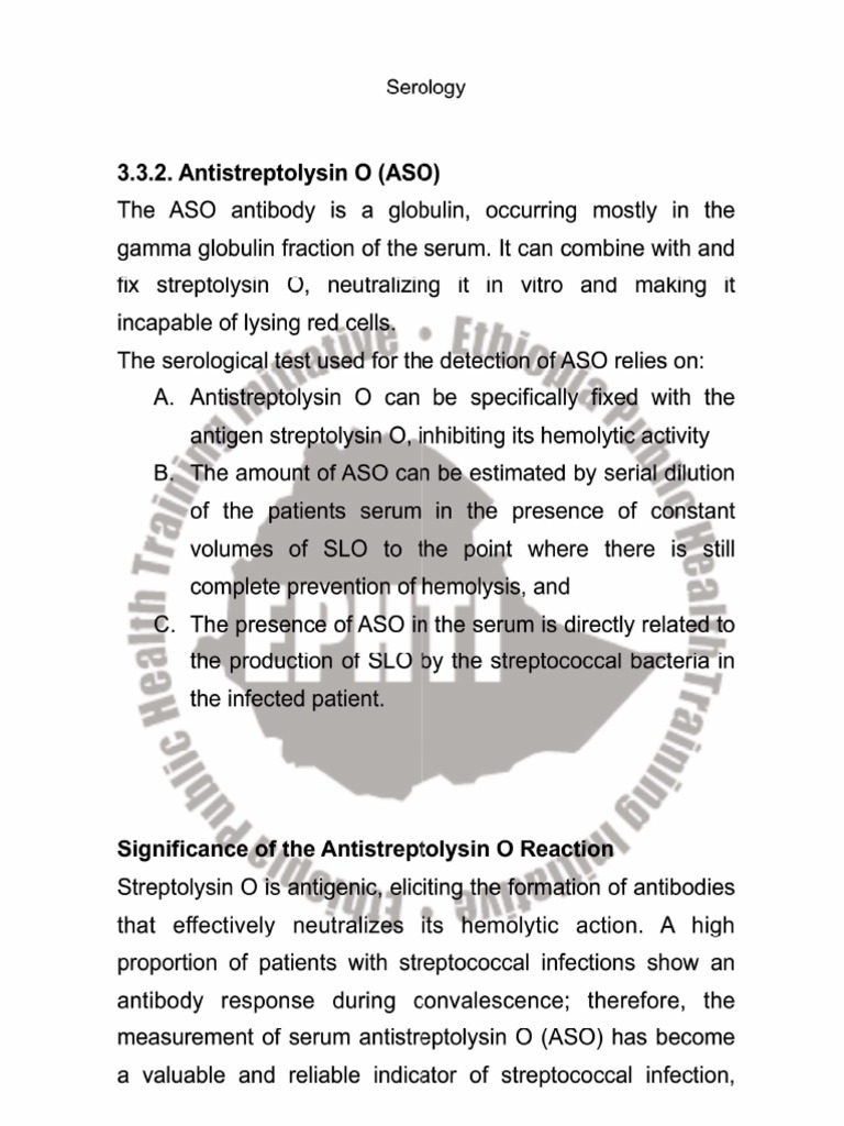 ASO Neutralization Test | PDF