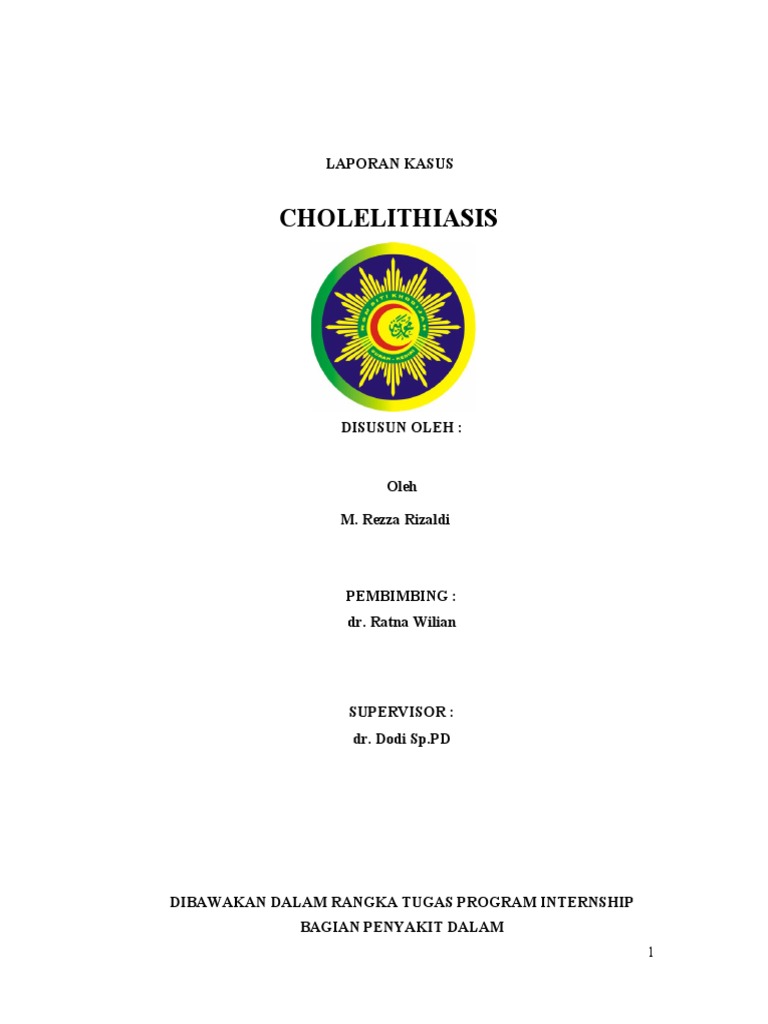 Kolelitiasis Lapsus Rezza | PDF